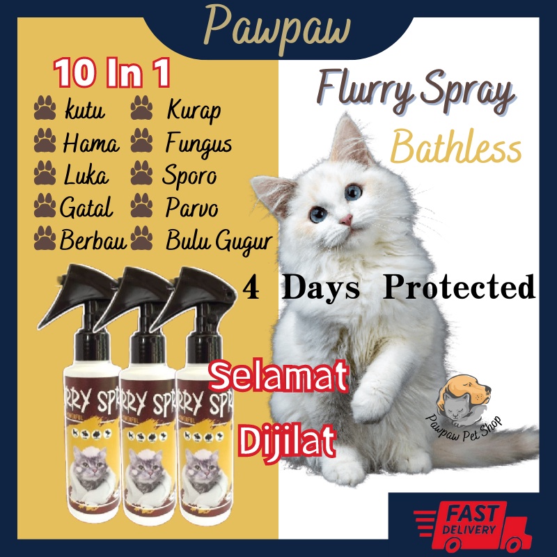 Pawpaw Flurry Spray Ubat Obat Kurap Fungus Sporo Luka Gatal Bulu Gugur ...