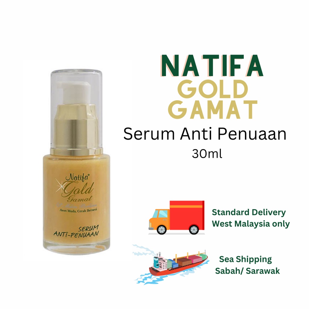 Natifa Gold Gamat Serum Anti Penuaan (30ml) | Shopee Malaysia