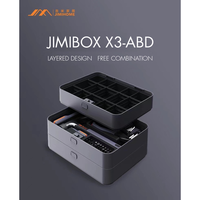 JIMIHOME X3-ABD Home Repair Tool Set,General Household Hand Tool Kit ...