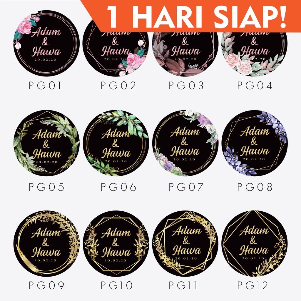 STICKER LABEL DOORGIFT | GOODIES KAHWIN WEDDING TUNANG PREMIUM MURAH ...
