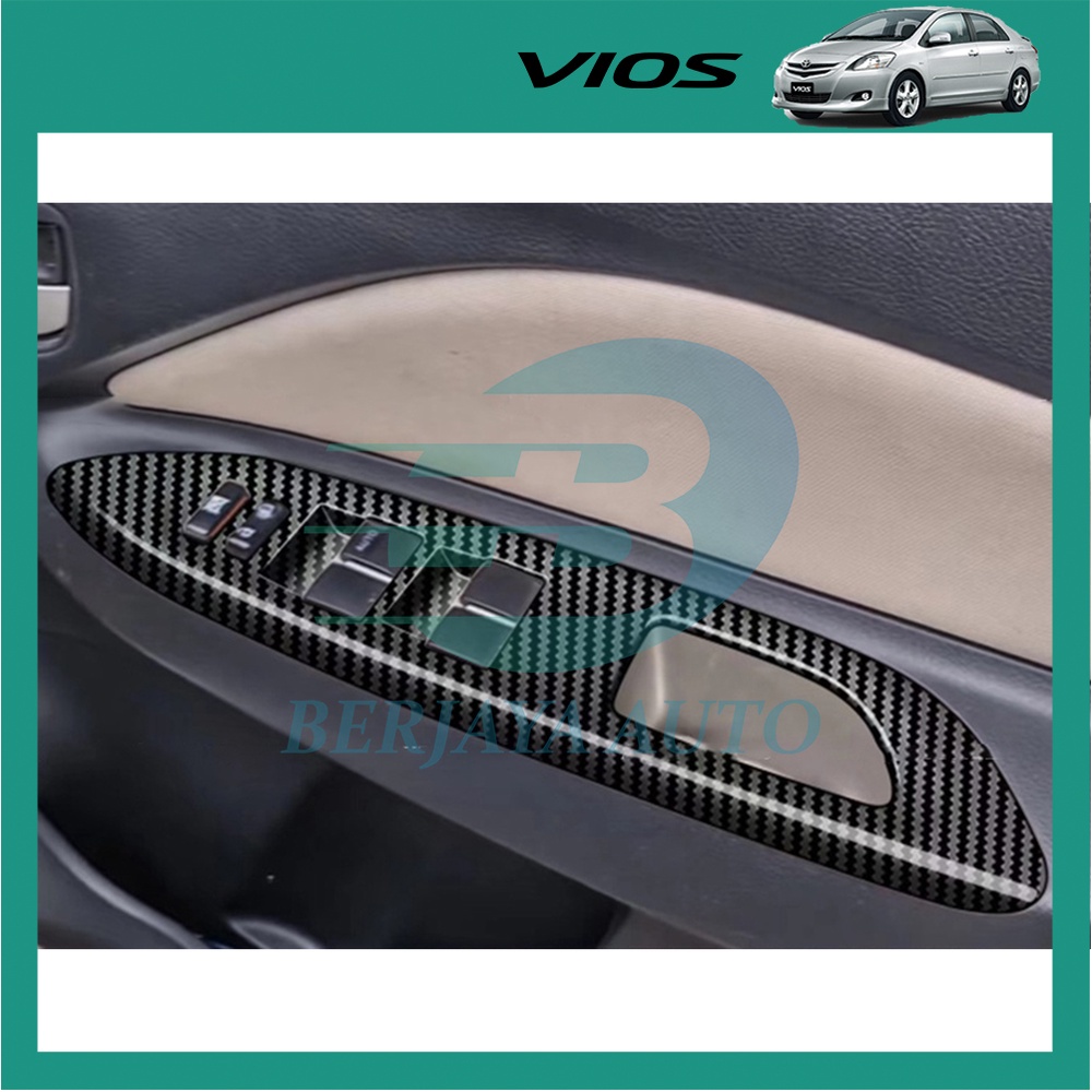 Toyota Vios Dugong Window Switch Panel Carbon Fiber Design Trim For ...