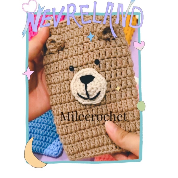 Crochet calculator pouch/ Handphone holder | Shopee Malaysia