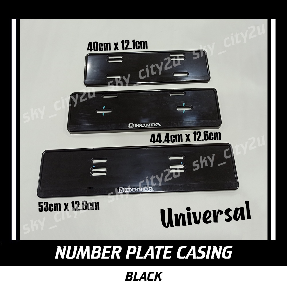 1 pcs Honda Universal Number Plate Casing No Plate Frame Rectangle ...