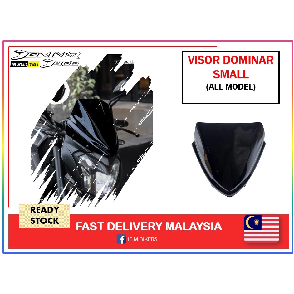 WINDSHIELD DOMINAR 400 SHORT (ALL MODEL) | Shopee Malaysia