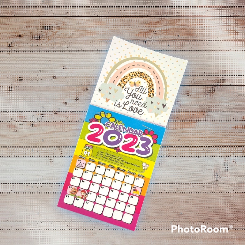 2023 Custom Made Motivation Quote Mini Calendar Mini Kalendar Motivasi ...