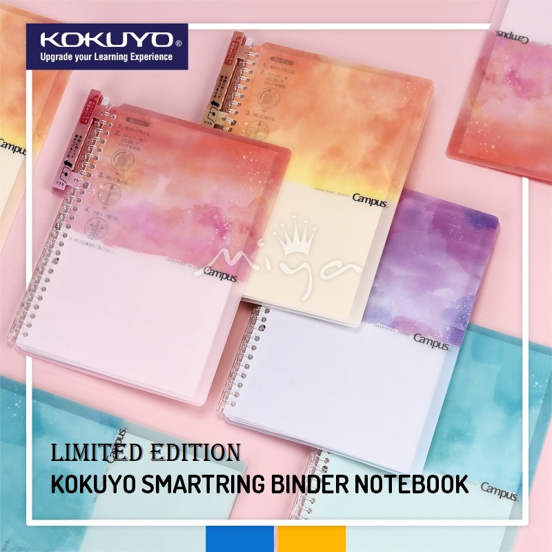 [LIMITED EDITION] KOKUYO SMART RING 360 DEGREE FOLDABLE BINDER NOTEBOOK B5 ( REFILLABLE ...