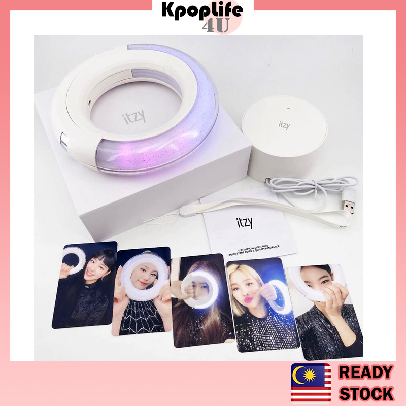 Itzy Light Ring Fanlight ( Bluetooth ) Light Stick Fans Supporter Light ...