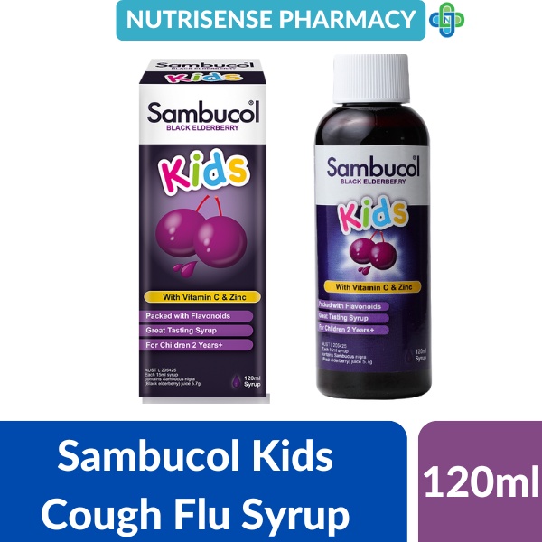 Sambucol Kids Black Elderberry Immune System Support For Kids Syrup ...