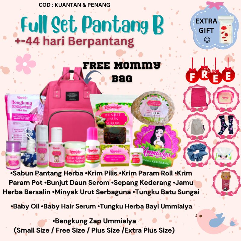 SET PANTANG UMMIALYA FULL SET | SET BERPANTANG | SET BERSALIN | SET ...