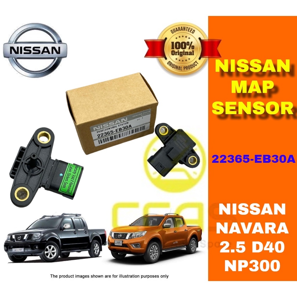 22365-EB30A ORIGINAL NISSAN NAVARA 2.5 D40/NP300 MAP SENSOR | Shopee ...