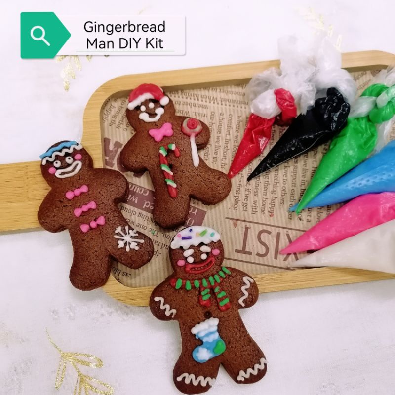 [New Arrival] Five Pieces Gingerbread Man DIY Kit with Five Colourful ...