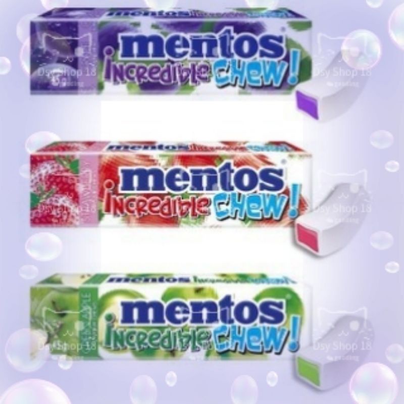 MENTOS Incredible Chew Chewy Candy 45g [Assorted] | Shopee Malaysia