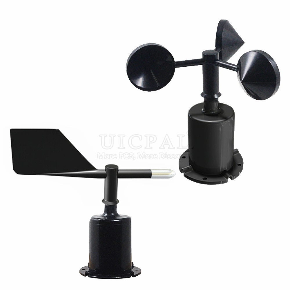 30m/s Weather Station Outdoor 3 Cup Anemometer Sensor Polycarbon Fiber ...