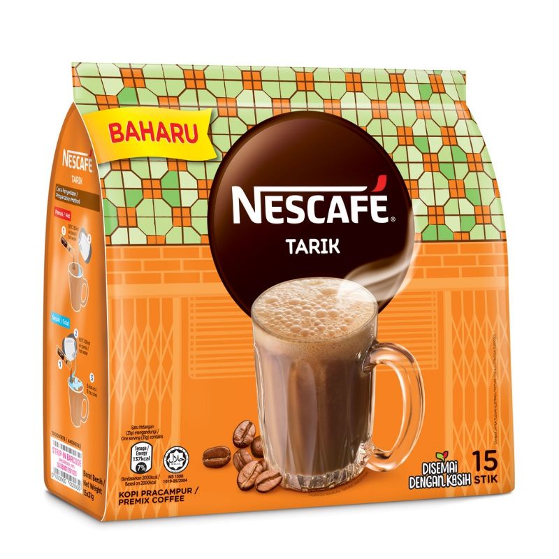 NESCAFE Tarik 3-in-1 Premix Instant Coffee Kopi Pracampuran | Shopee ...