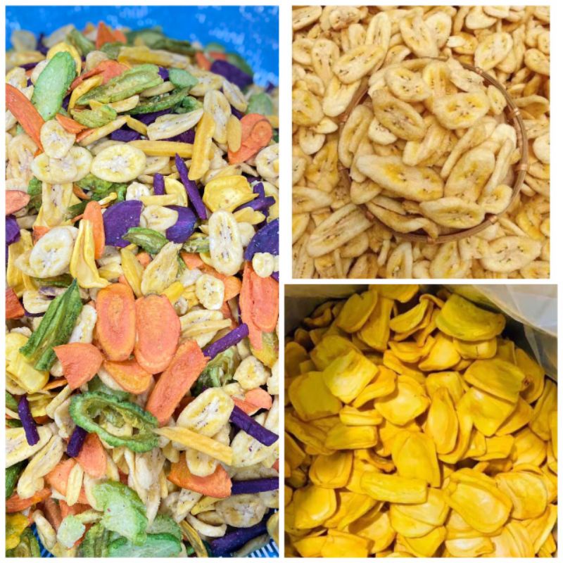 Mix Healthy Fruits & Vegetables Chips (Halal) Kerepek Campuran Buah ...