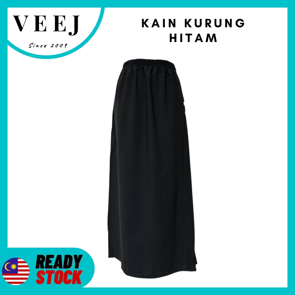 KAIN KURUNG BLACK | HITAM | KAIN SUSUN TEPI | KAIN KURUNG SEKOLAH ...