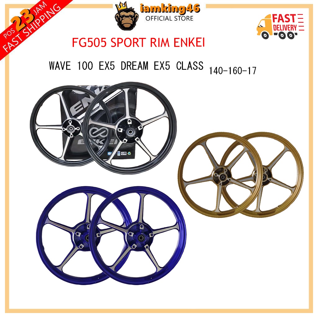 FG505 FG 505 SPORT RIM ENKEI WAVE100 EX5 DREAM EX5 CLASS 140-160-17 ...