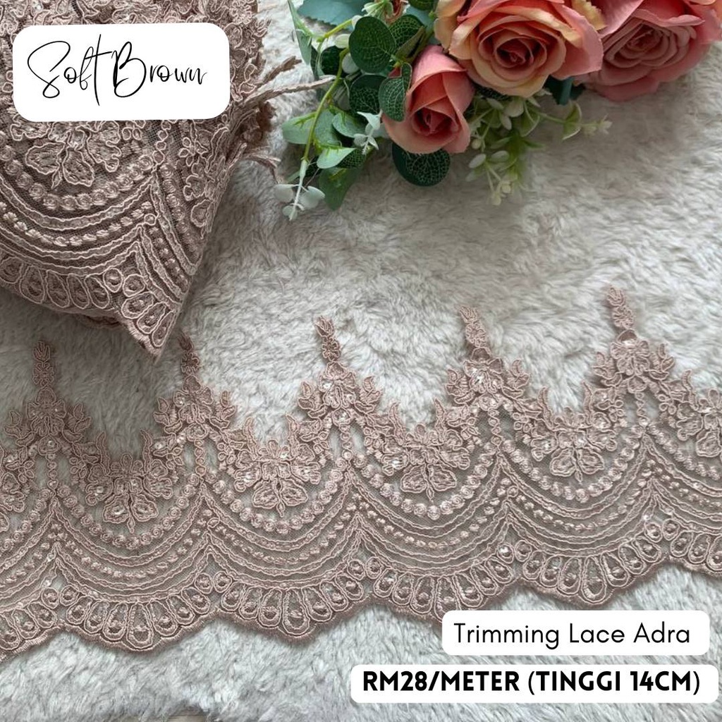 NEW ARRIVAL!! TRIMMING LACE ADRA NEW DESIGN FESYEN RAYA 2023 LACE ...
