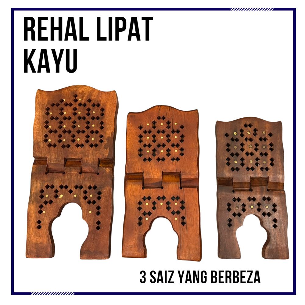 Papan Rehal Kayu Ukiran Cantik untuk Al-Quran, Iqra dan Lain-Lain ...