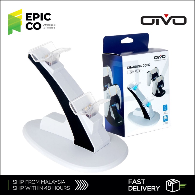 PS5 OIVO Charging Dock Stand with LED for Dualsense Controller ...