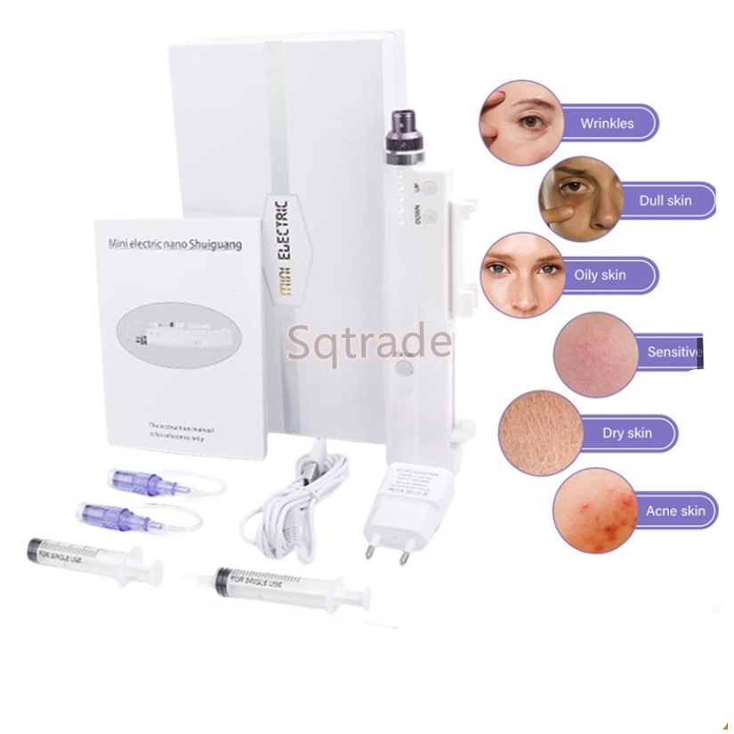 Portable Water Injector Machine Nano Mesotherapy Microneedle Pen Face ...
