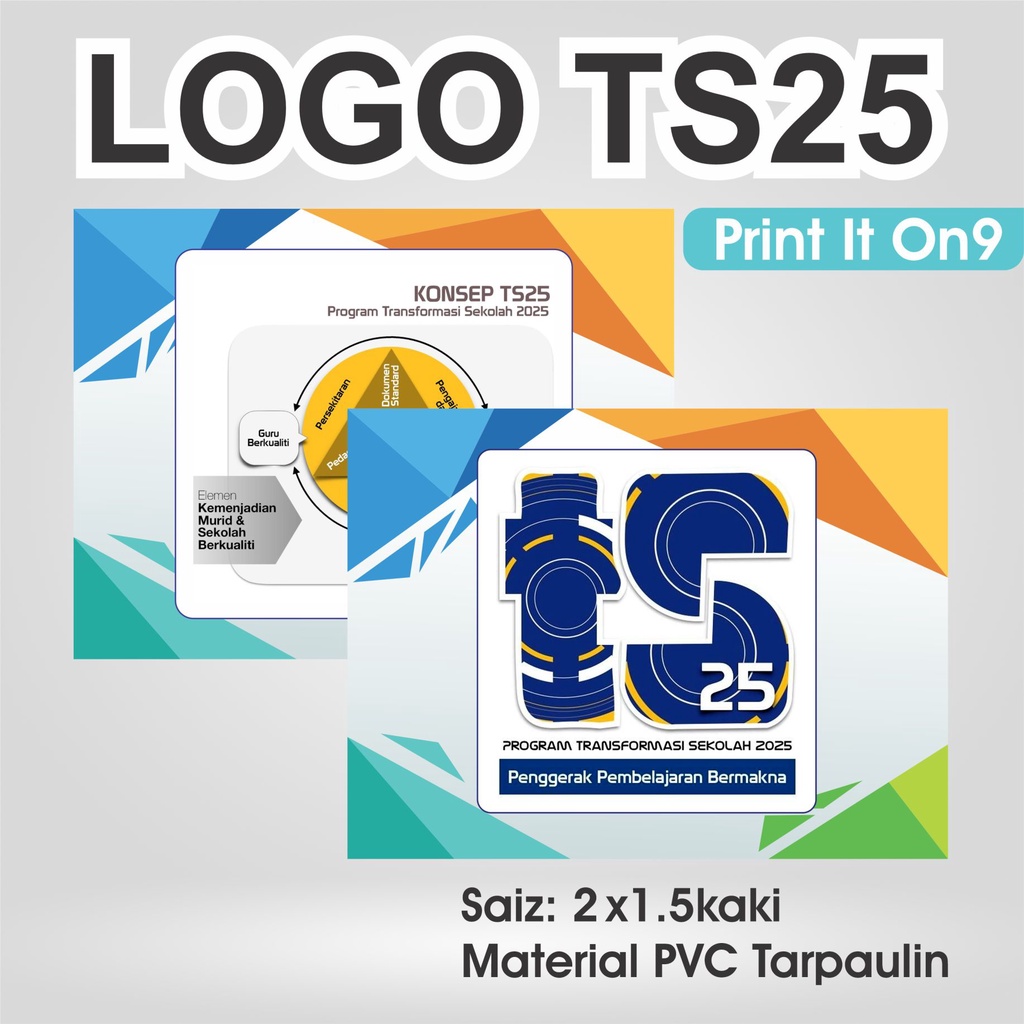 Banner TS25 Logo & Konsep Program Transformasi Sekolah | Shopee Malaysia