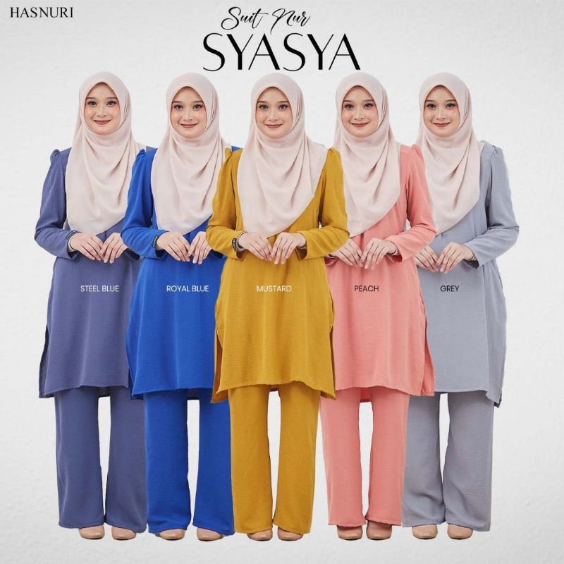 HASNURI SUIT NUR SYASYA Belahan sisi bawah kiri dan kanan baju , Ada ...