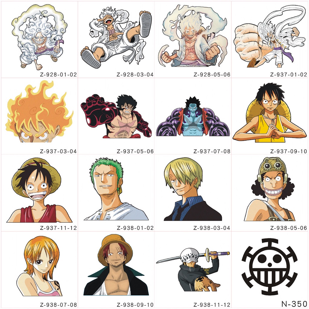 One Piece Luffy Zoro Reflective Waterproof Car Sticker Fashion Car Stickers Decals Car Car