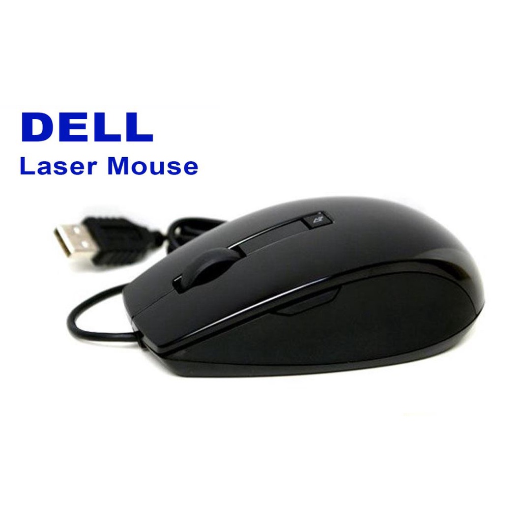 Dell USB Laser Mouse 6 Button with Pointer Speed Control Button Wired ...
