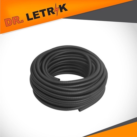 40mtr PVC Conduit Corrugated Flexible Pipe 20mm Black | Shopee Malaysia
