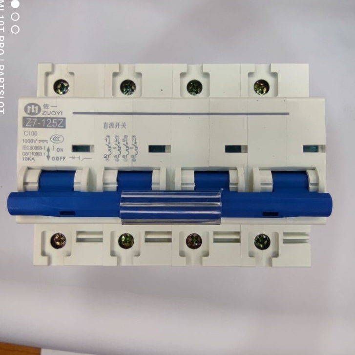 4P DC MCB 1000V 25A 32A 100A 125A Direct Current Circuit Breaker PV Solar System | Shopee Malaysia