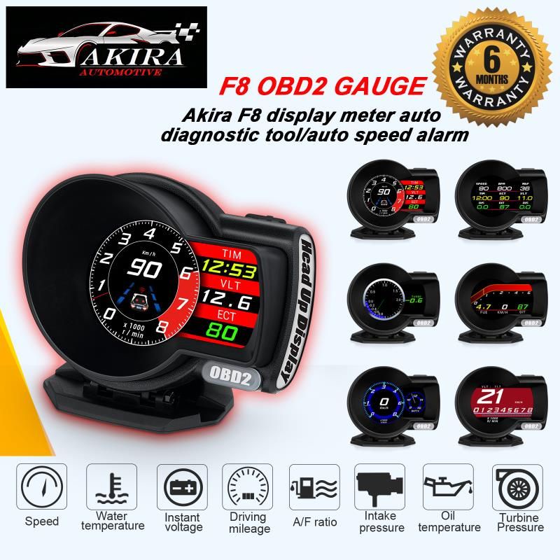 Akira F8 OBD2 GAUGE Myvi gen3 axia bezza aruz vios City jazz | Shopee ...
