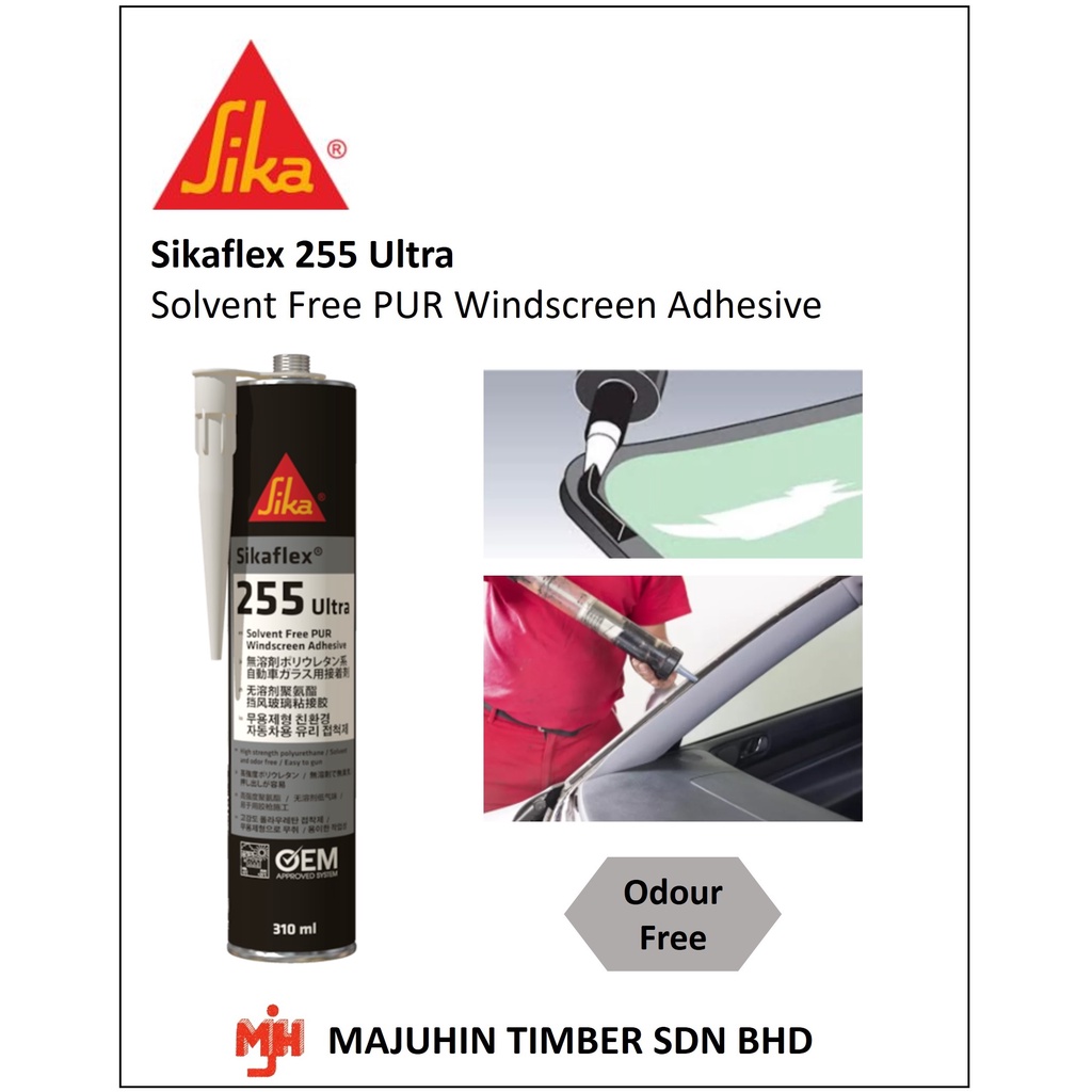 Sikaflex 255 Ultra Odour Free Auto Glass Windscreen Sealant /Windscreen ...