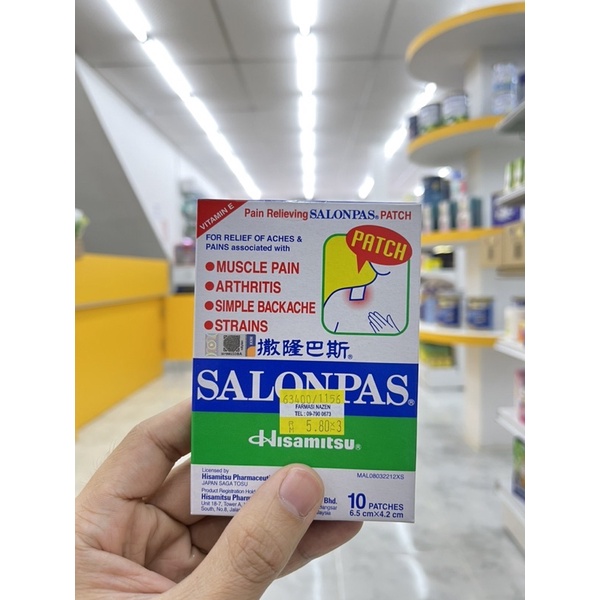 Hisamitsu SalonPas Patch 10's Muscle Pain Relief | Shopee Malaysia