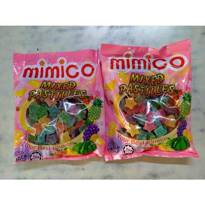 MALAYSIA Childhood Memory Mimico Star Pattern Mixed Fruit Flavor Crystal Gummy Jelly Candy ...