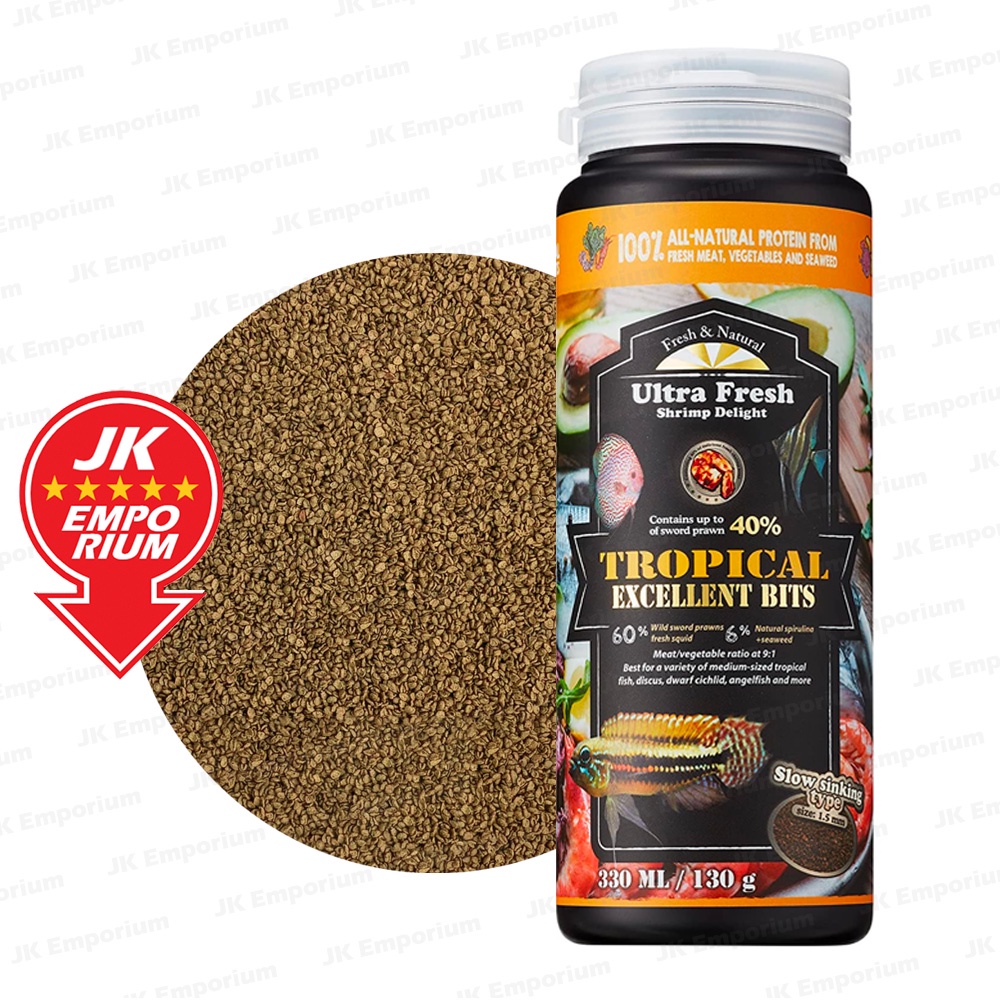 Azoo Ultra Fresh Tropical Excellent Bits For Tropical Fish Discus Dwarf ...