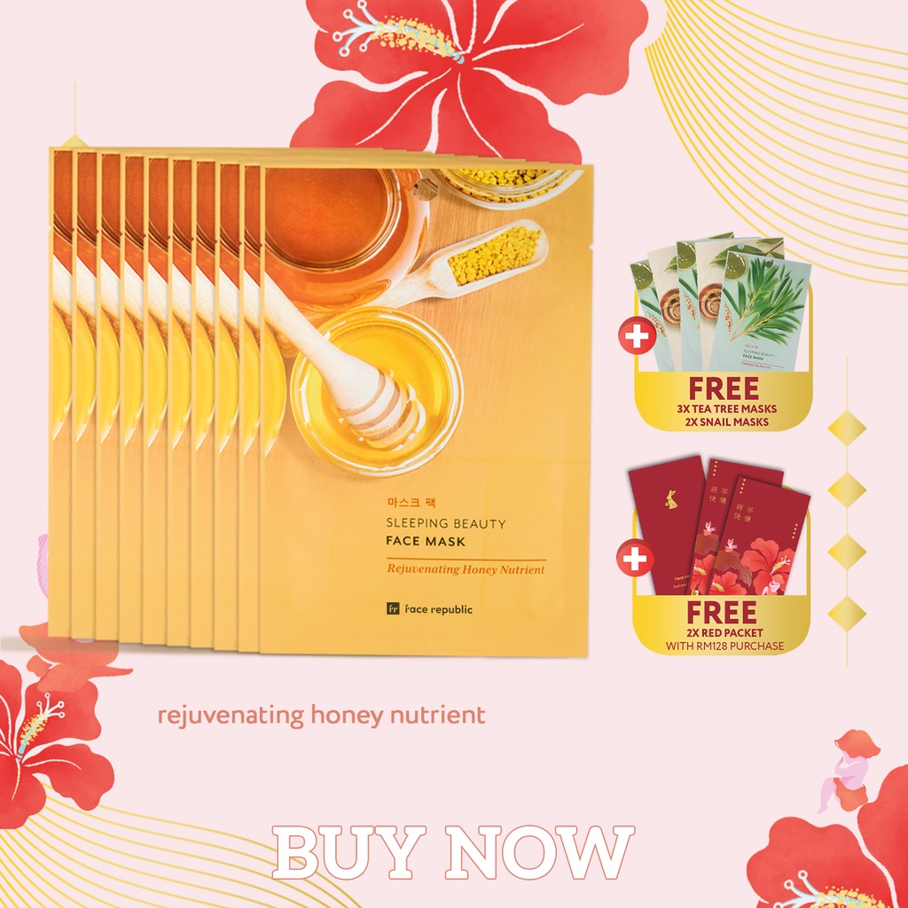 Face Republic Sleeping Beauty Face Mask Rejuvenating Honey Nutrient ...