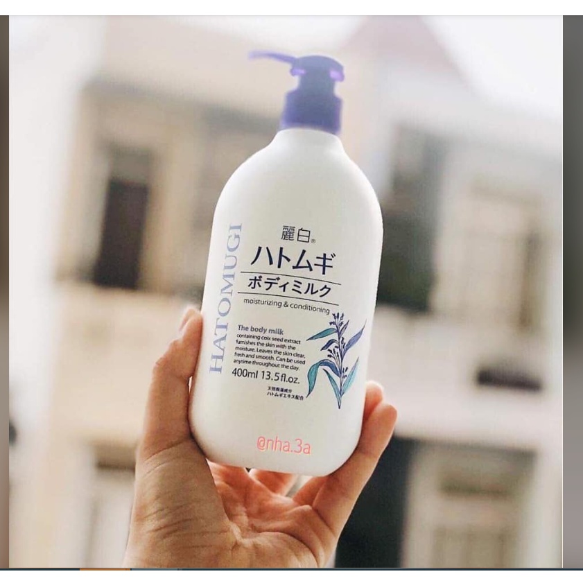Hatomugi Moisturizing & Conditioning The Body Milk 400ml (GB) | Shopee ...