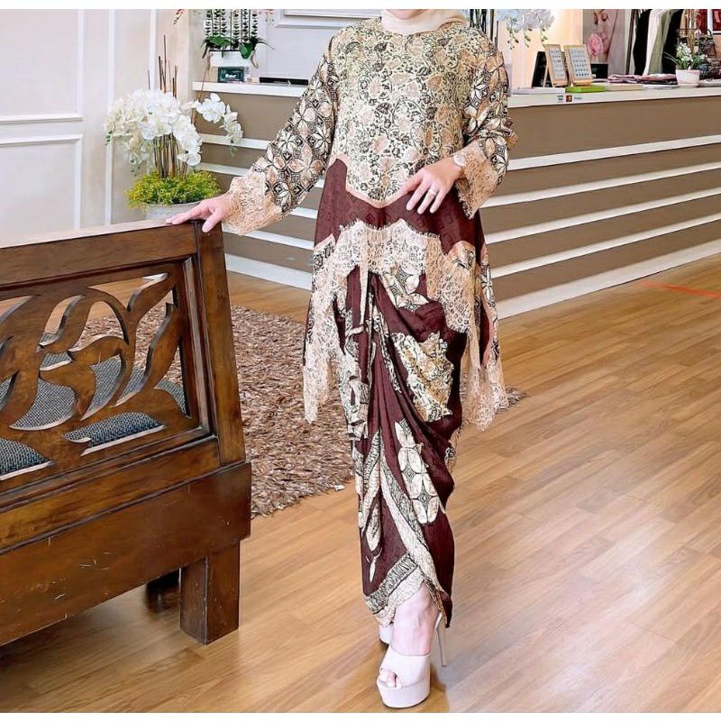 🔥READY STOCK🇲🇾🔥BAJU KURUNG PARIO LACE VISCOSE SEMI SUTERA☑️SET BATIK ...