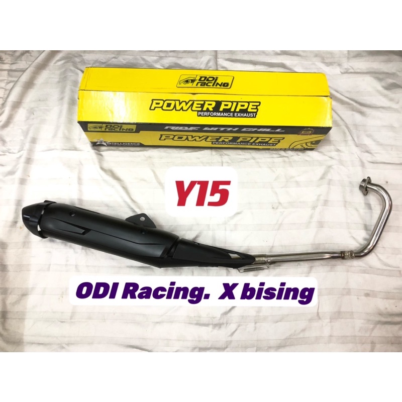 Y15 POWER PIPE EXHAUST RACING EKZOS PNP YAMAHA Y150 Y15ZR 28mm PROTECTOR COVER STANDARD ESZOS ...