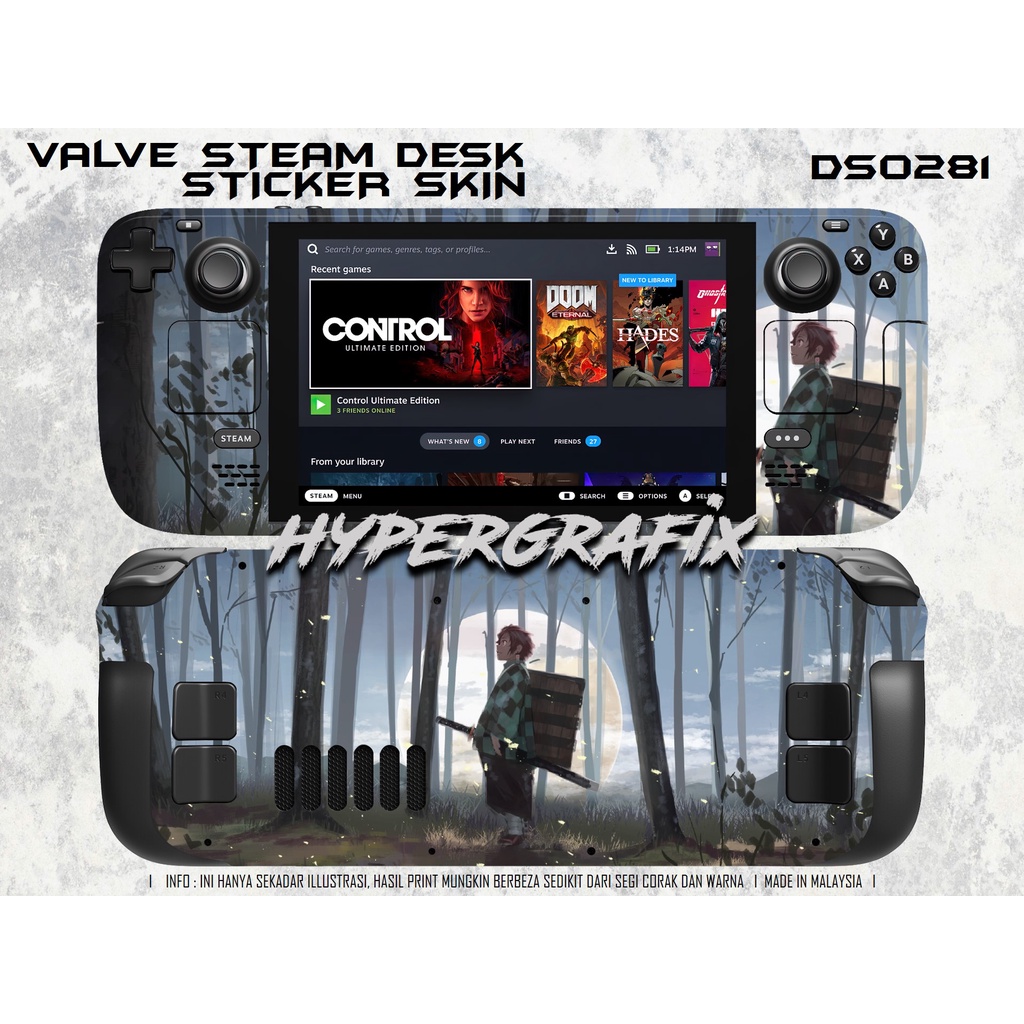 Steam Deck Sticker Skin 281 | Shopee Malaysia