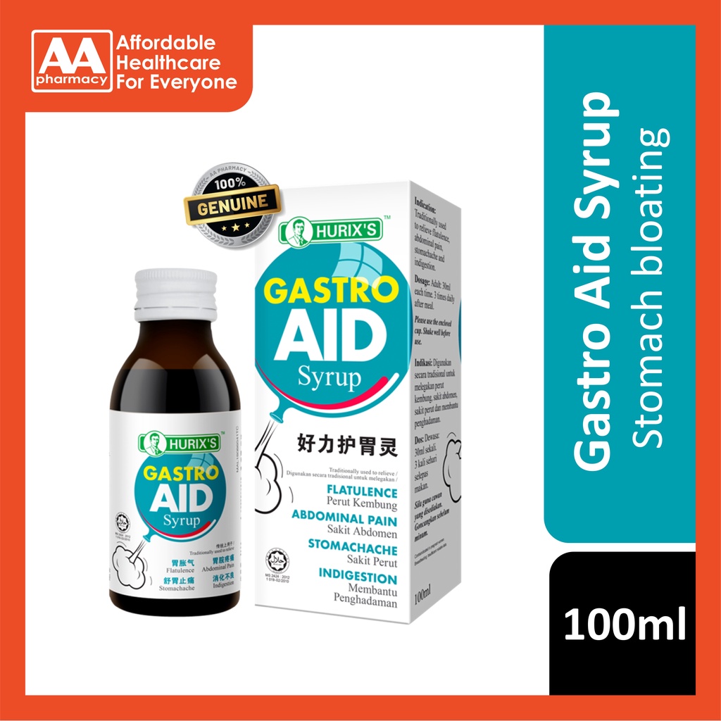 Hurix's Gastro Aid Syrup 100mL | Shopee Malaysia