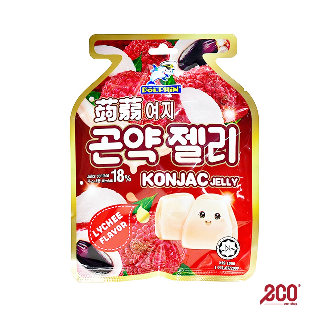 Captain Dolphin Konjac Jelly Lychee Flavour 20g (6pcs/pack) - | Shopee Malaysia