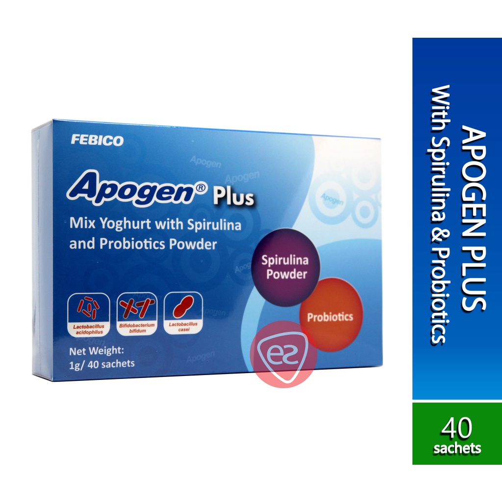 APOGEN PLUS (MIX YOGHURT WITH SPIRULINA AND PROBIOTICS POWDER) 1G ...