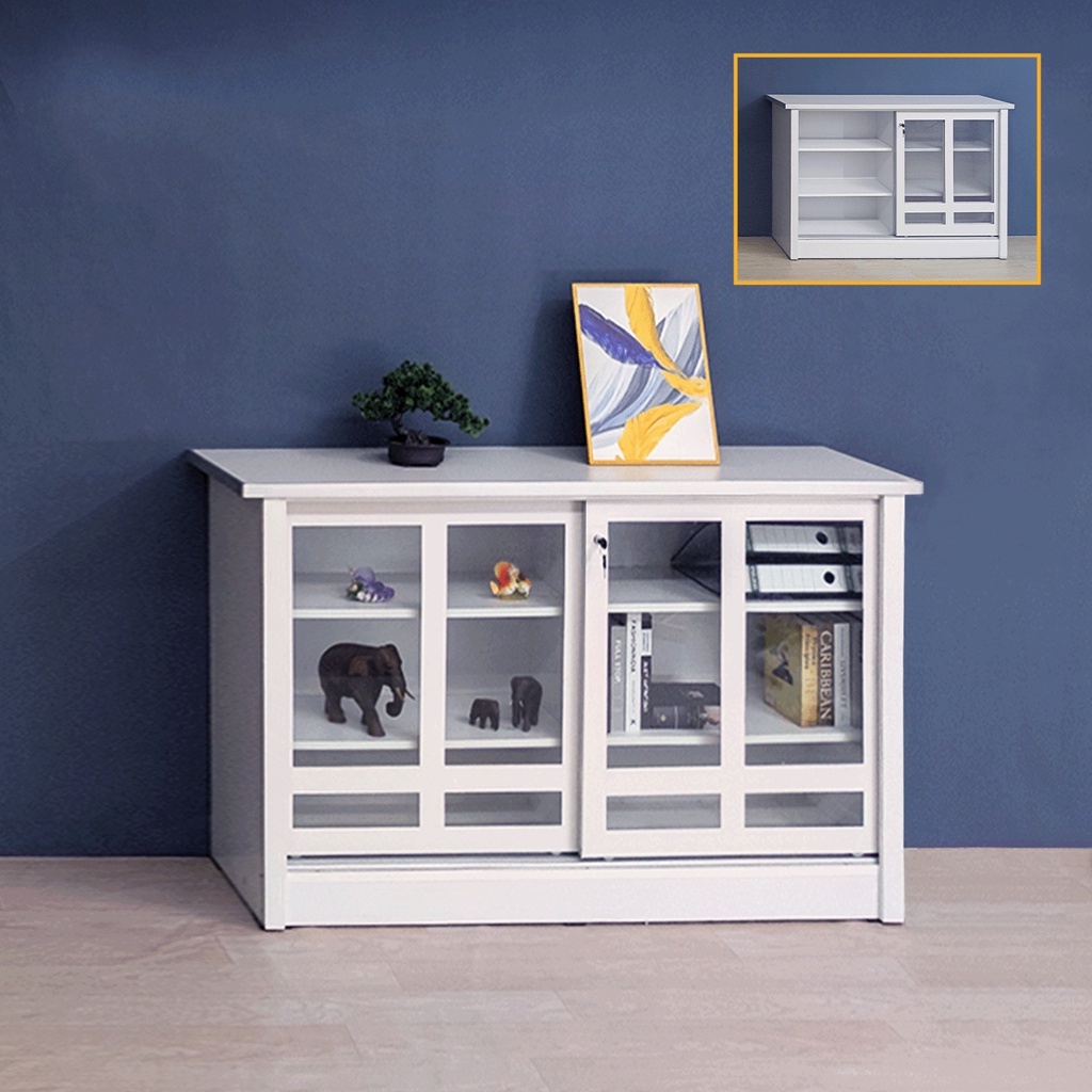 BMH 2 Door Glass Cabinet Glass Display Cabinet Display Rack Book Rack ...