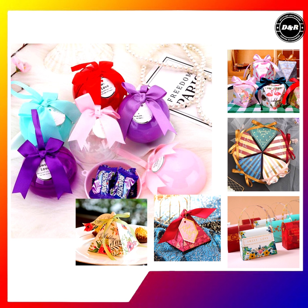 Wedding Gift Box Goodies Birthday Bag Bekas Telur Doorgift Kotak Kahwin ...