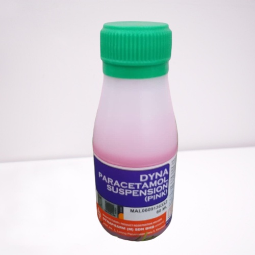 Dyna Paracetamol Suspension Pink 250mg/5ml 60ml | Shopee Malaysia