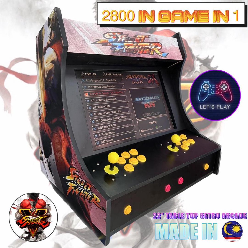 ARCADE GAME BOX TABLE TOP 2800 IN 1 Classic Retro Game Machine | Shopee ...