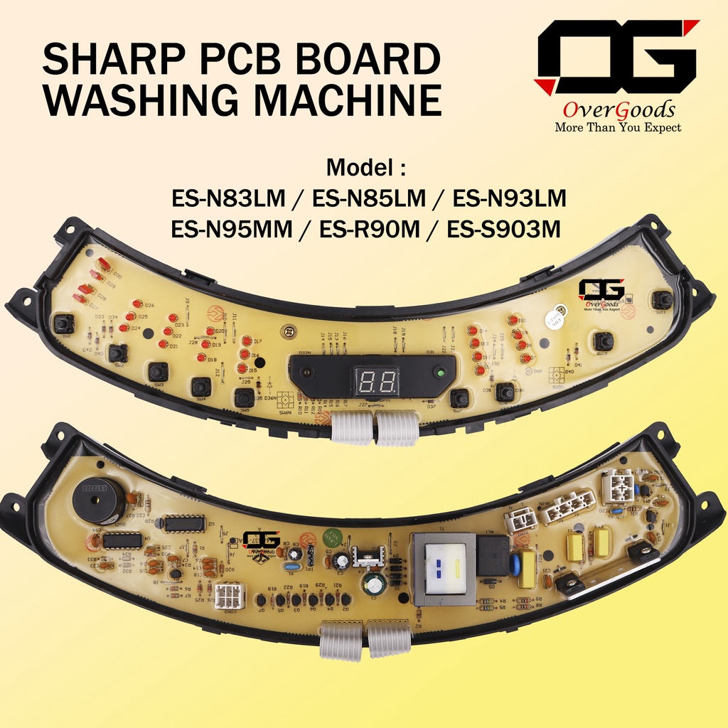 SHARP WASHING MACHINE PCB BOARD ES-N83LM / ES-N85LM / ES-N93LM / ES ...