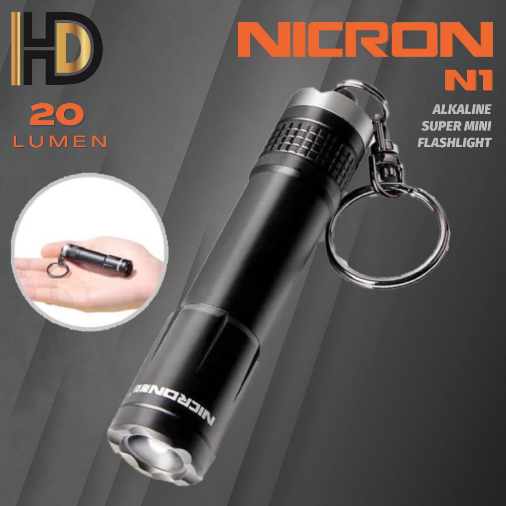 NICRON N1 Micro Key Chain Flash Light / 20 Lumen / 1 Year Warranty ...
